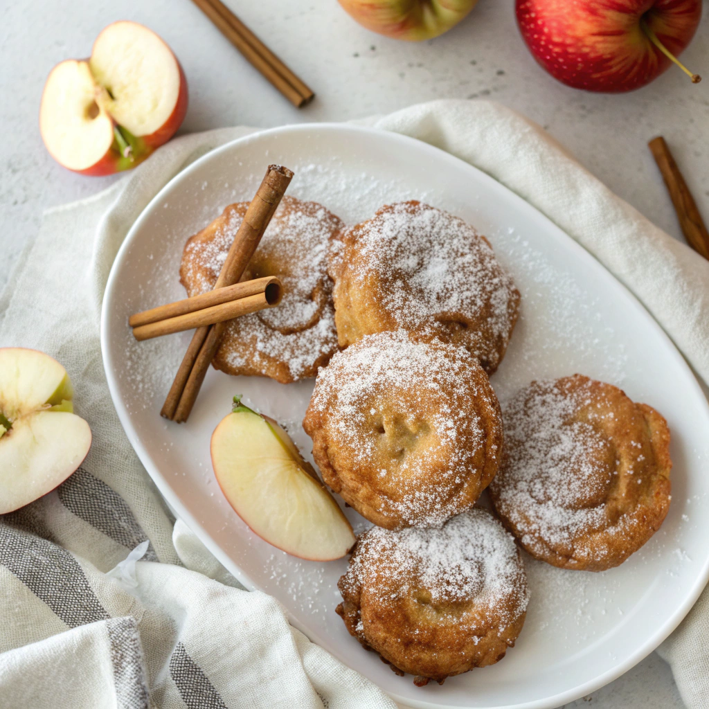Apple Pie Fritters with Icing Sugar: A Taste of Autumn - Boast Recipes