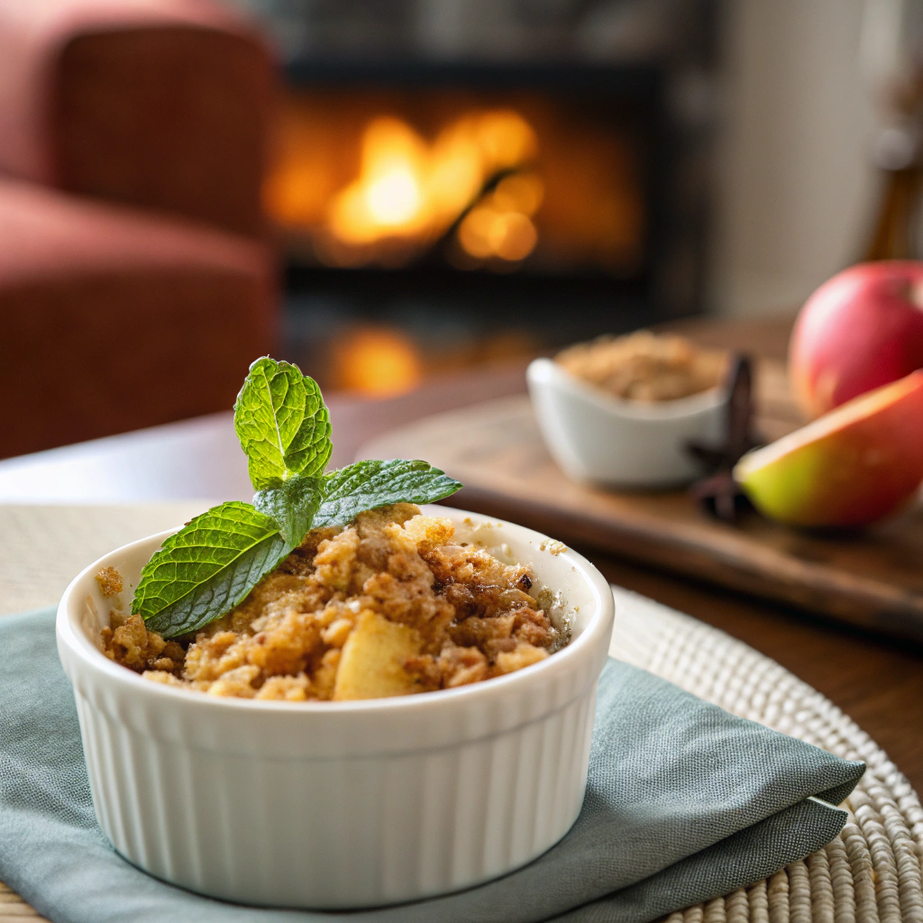 Easy Apple Crisp with Fresh Apples & Vanilla Ice Cream - Boast Recipes