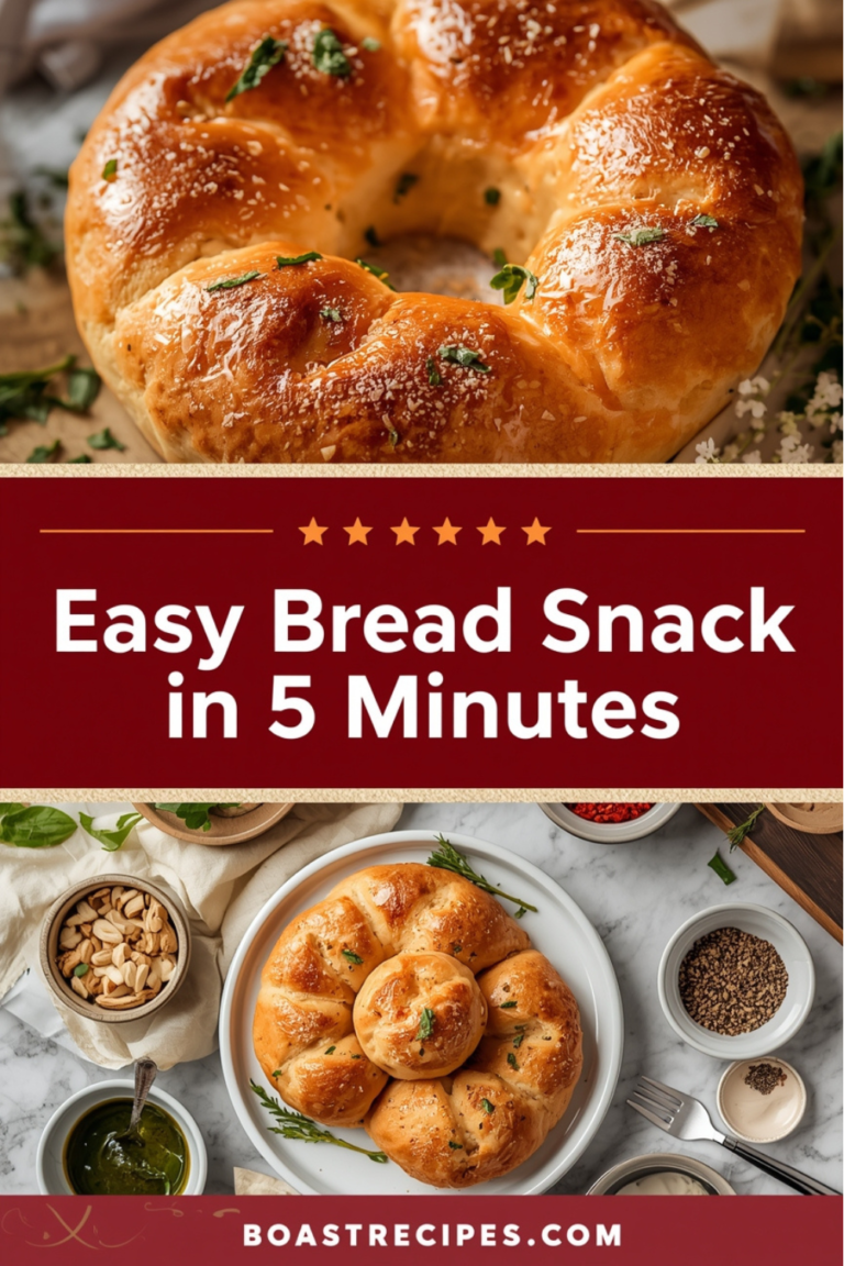 Easy Bread Snack in 5 Minutes - Boast Recipes